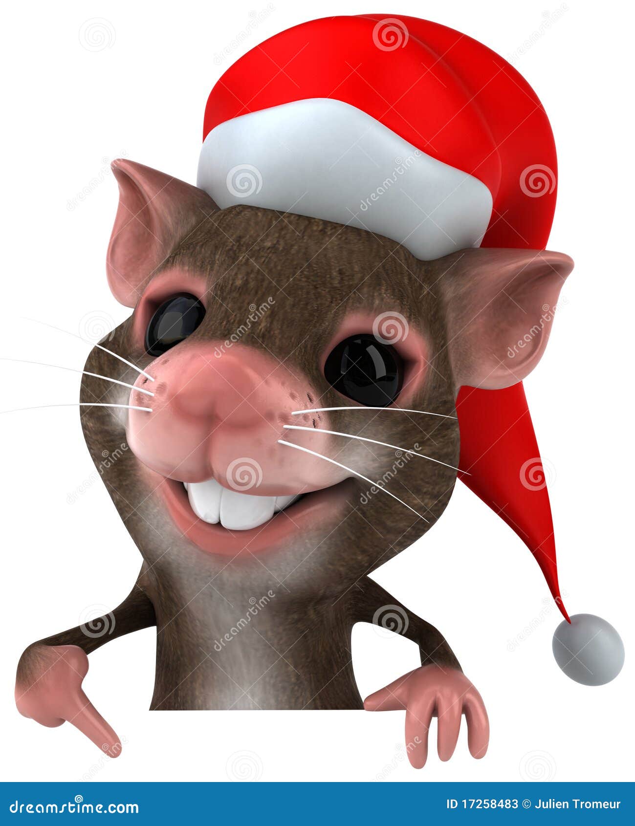 Santa mouse stock illustration. Illustration of claus - 17258483