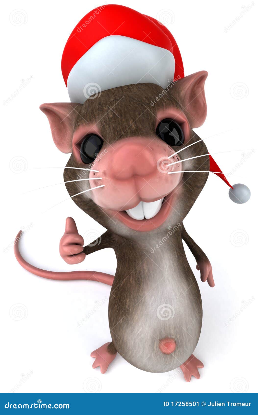 Santa mouse stock illustration. Illustration of christmas - 17258501