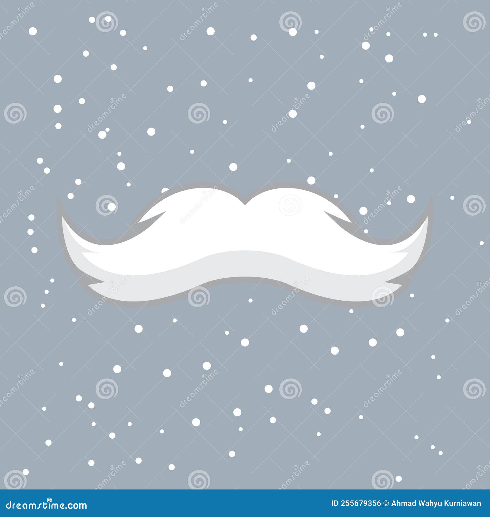 Santa Mustache and beard stock vector. Illustration of tree - 255679356