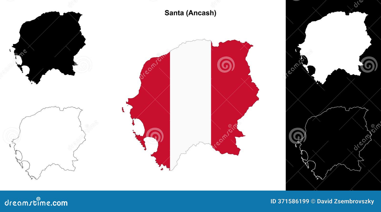 Santa Fe Outline Map Cartoon Vector | CartoonDealer.com #360326253