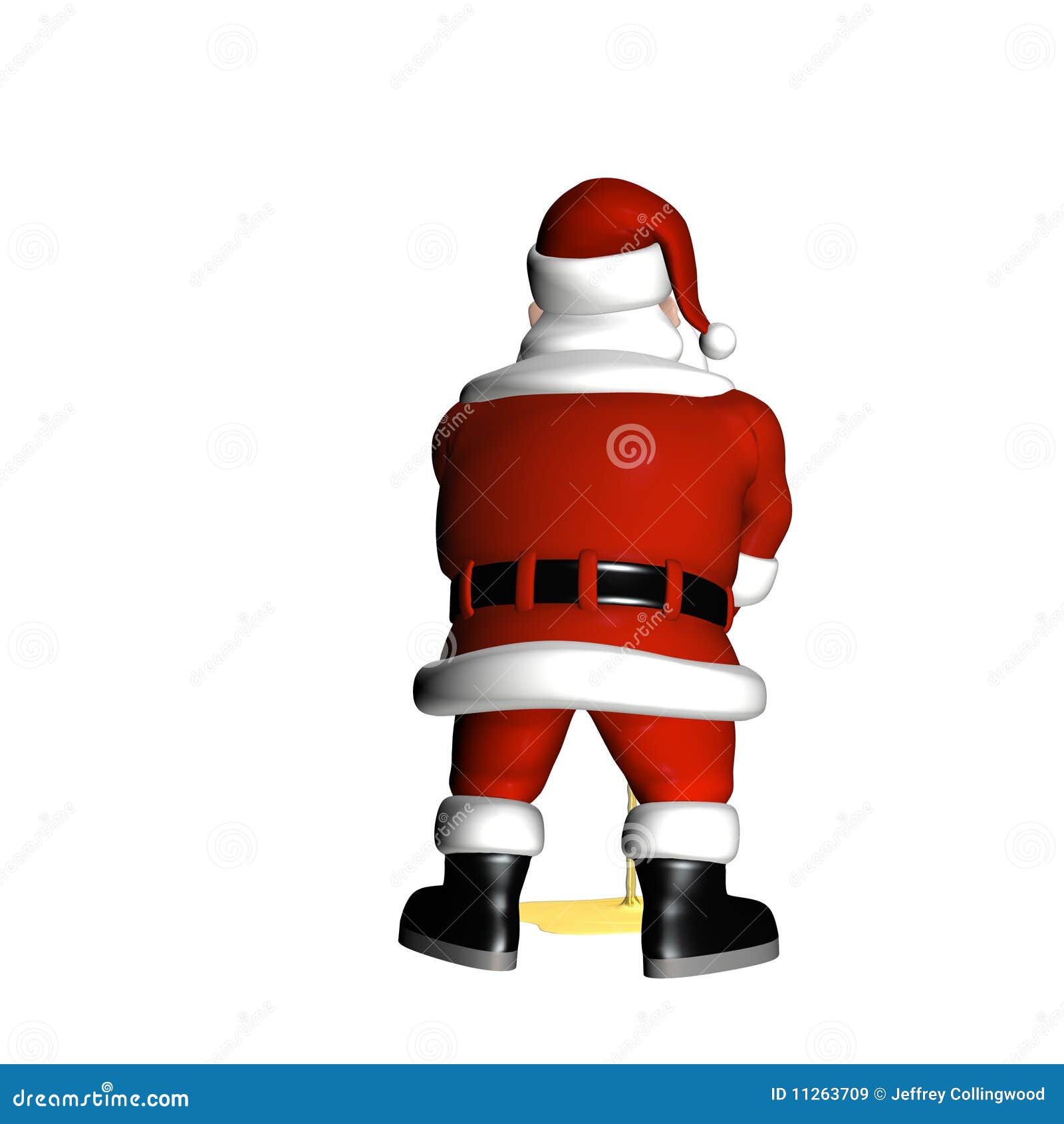 Santa Peeing stock illustration. Illustration of merry - 11263709