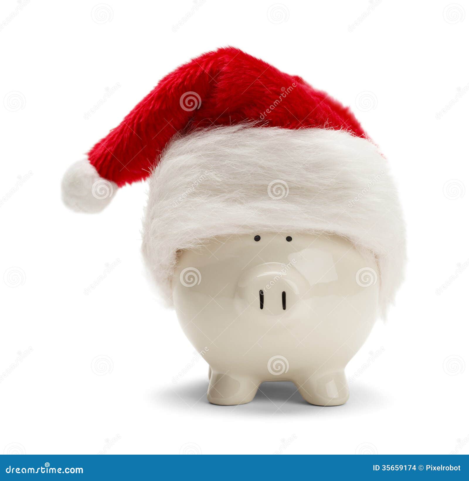 Santa Pig photo stock. Image du prévisions, cassable - 35659174