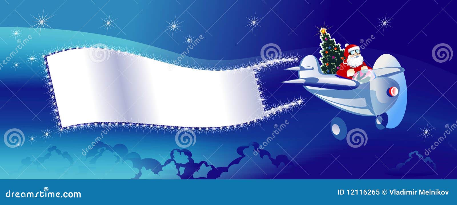 Santa - a pilot stock illustration. Illustration of flight - 12116265