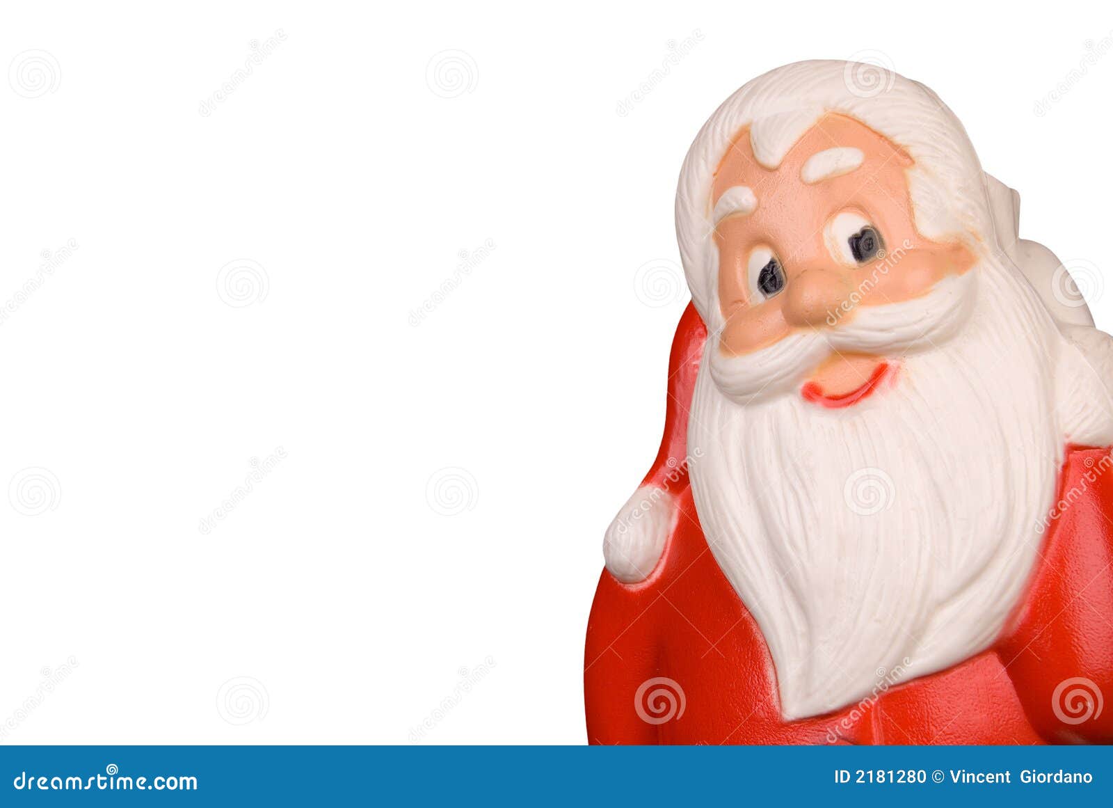 Santa Plastic Christmas Figure Stock Photo - Image of green, laugh: 2181280