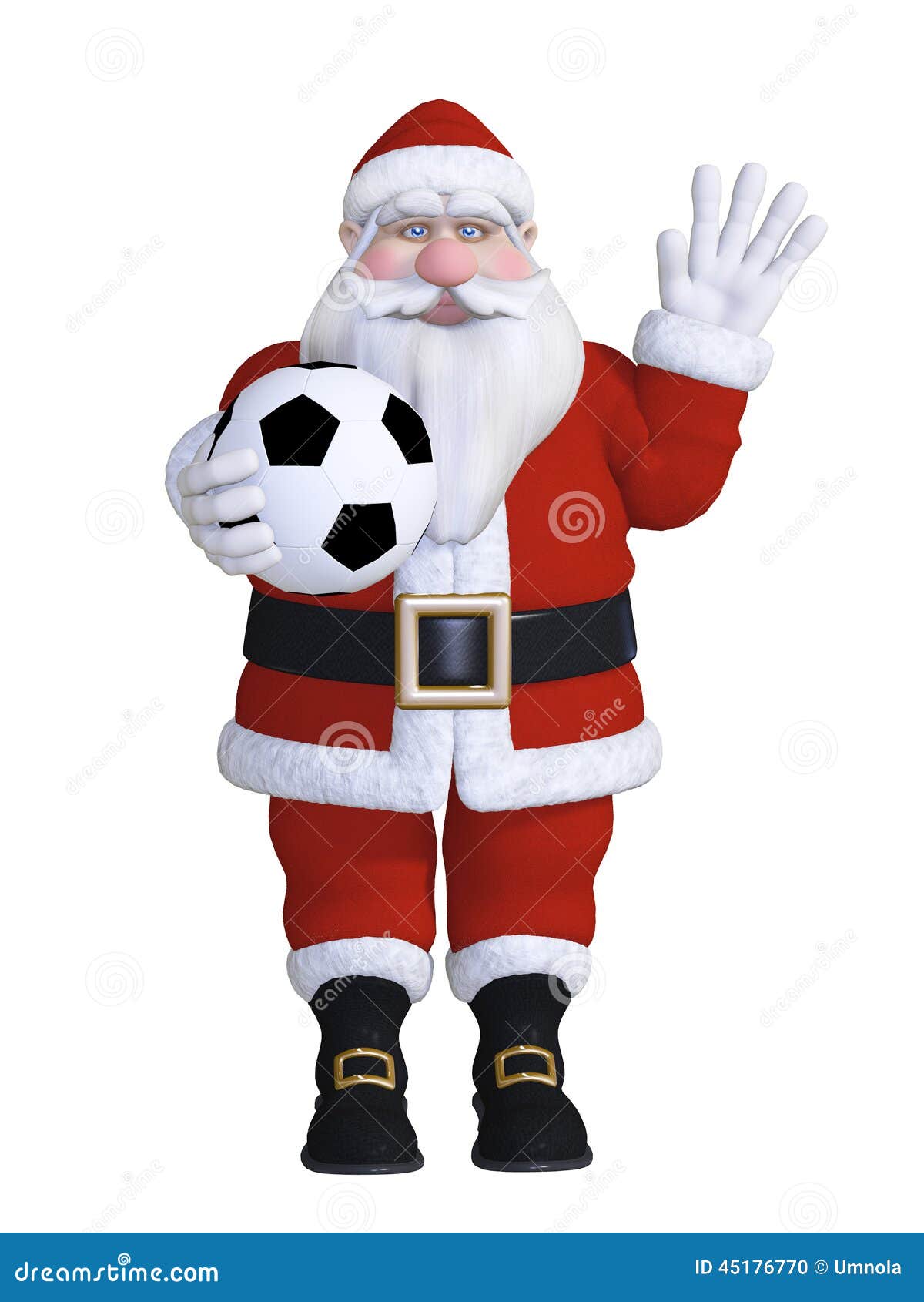 Santa Football Clipart