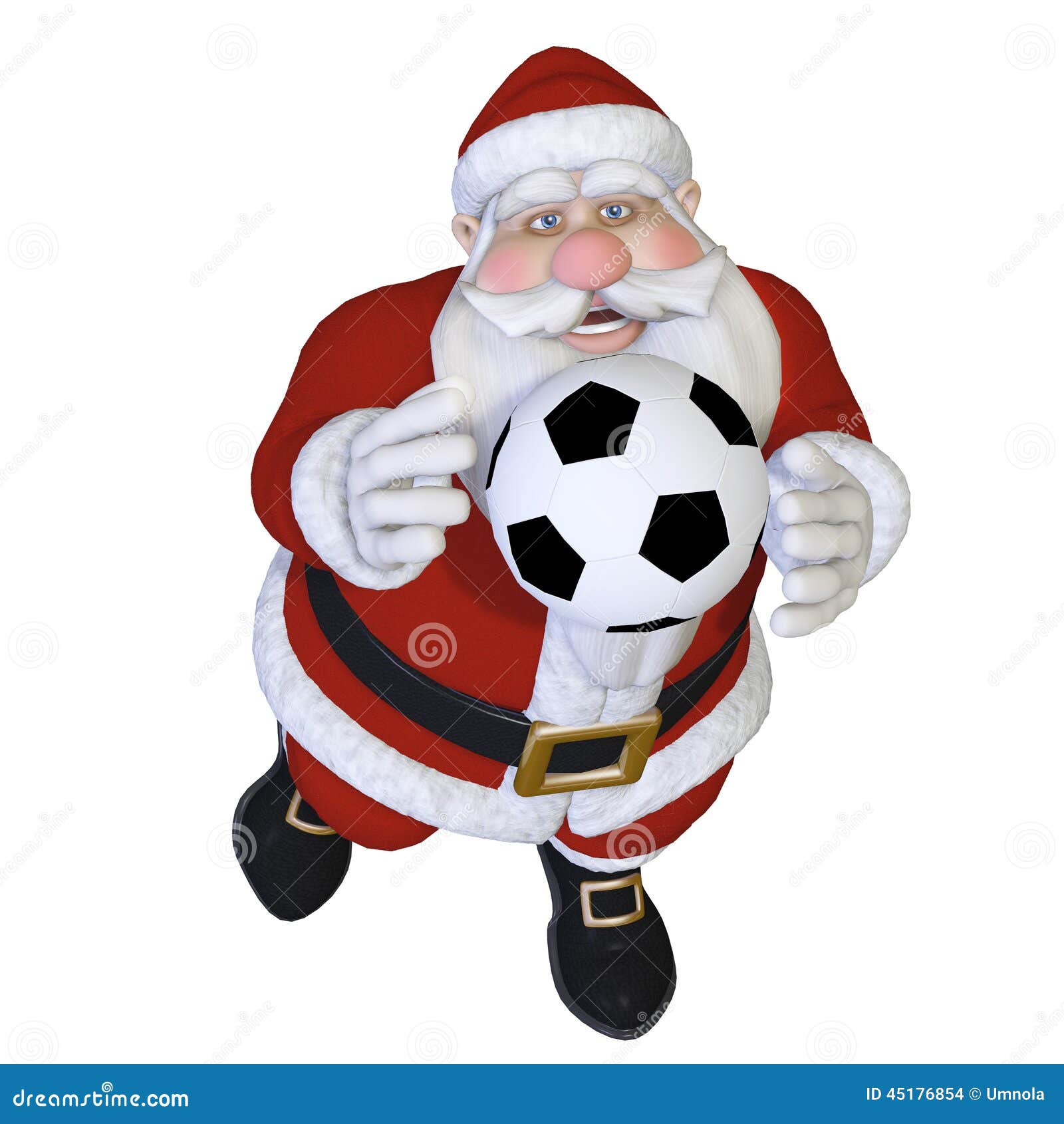 Santa Football Clipart