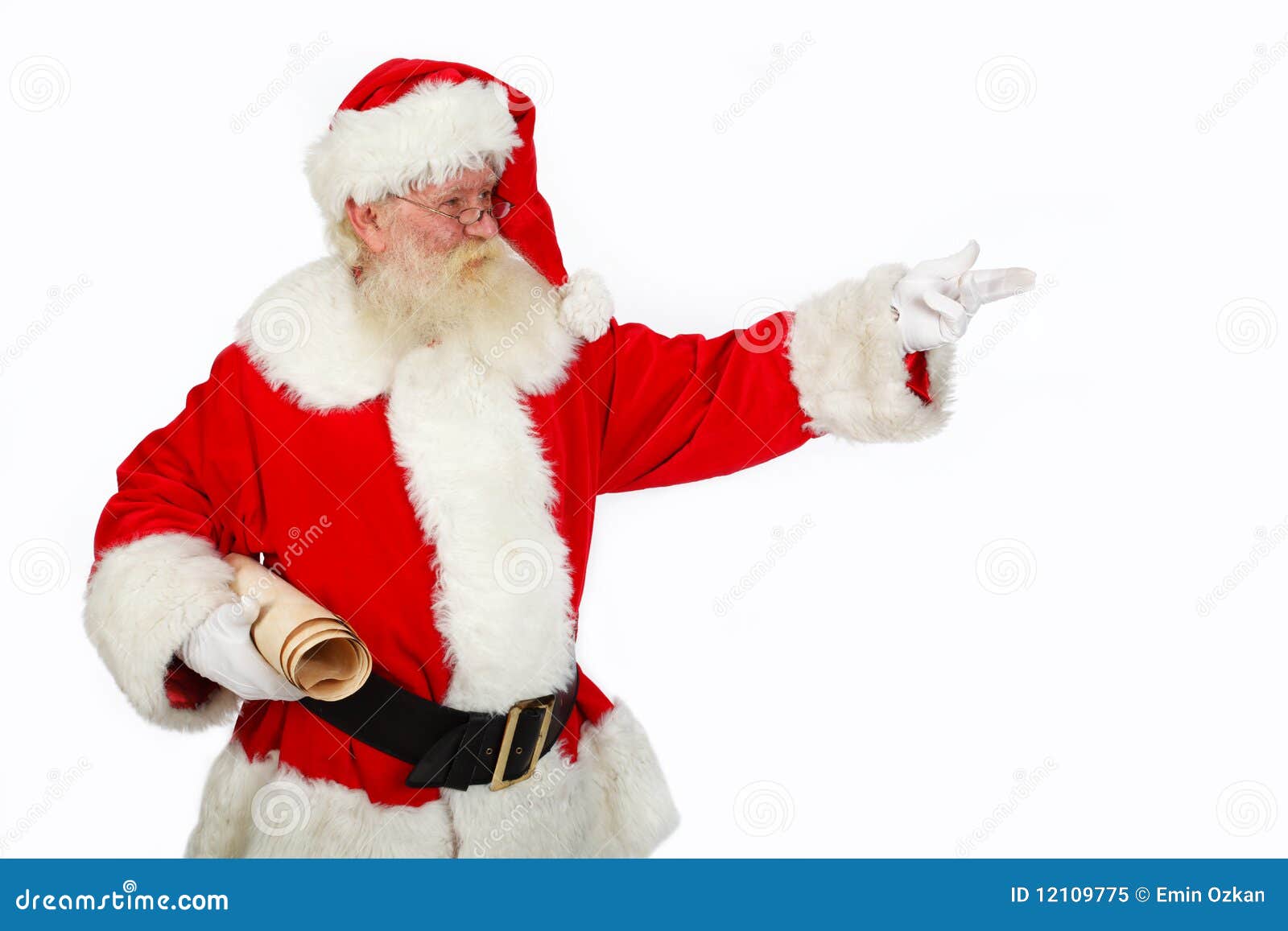 Santa pointing stock image. Image of claus, space, father - 12109775