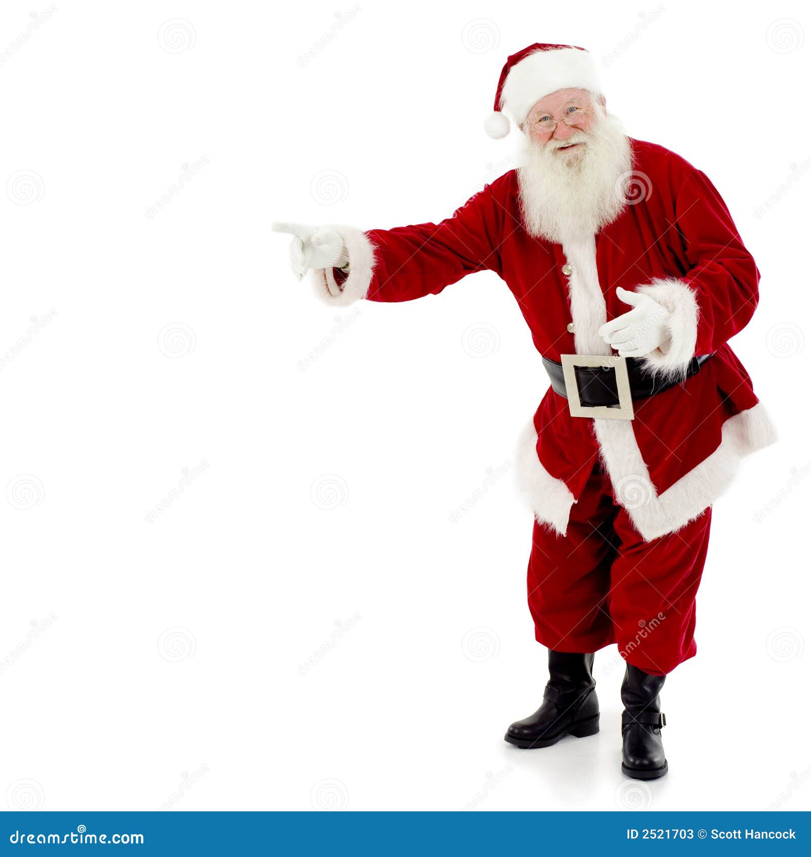 Santa Pointing stock image. Image of costume, happiness - 2521703