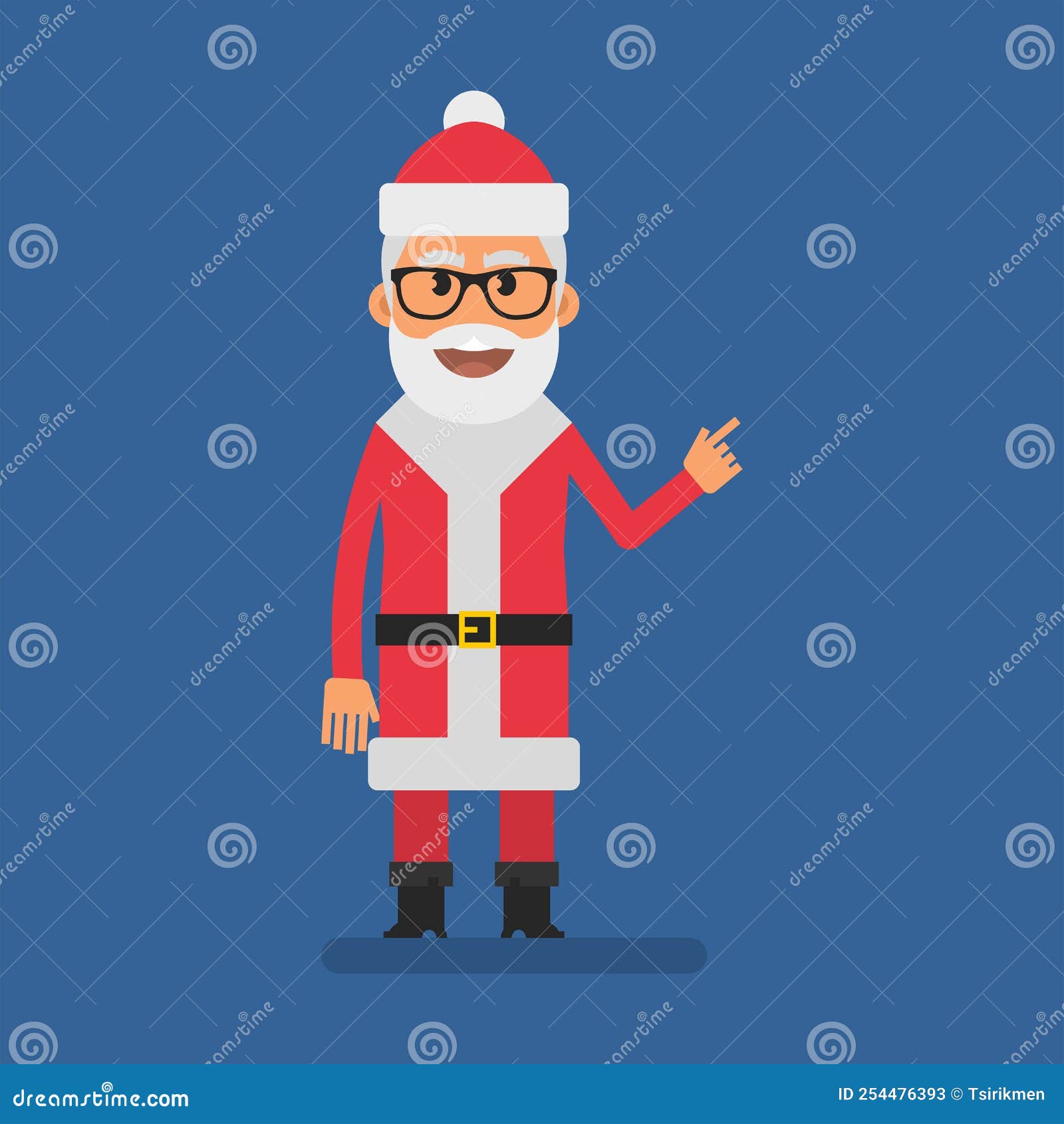 Santa Pointing Cartoon Sign | CartoonDealer.com #74409475