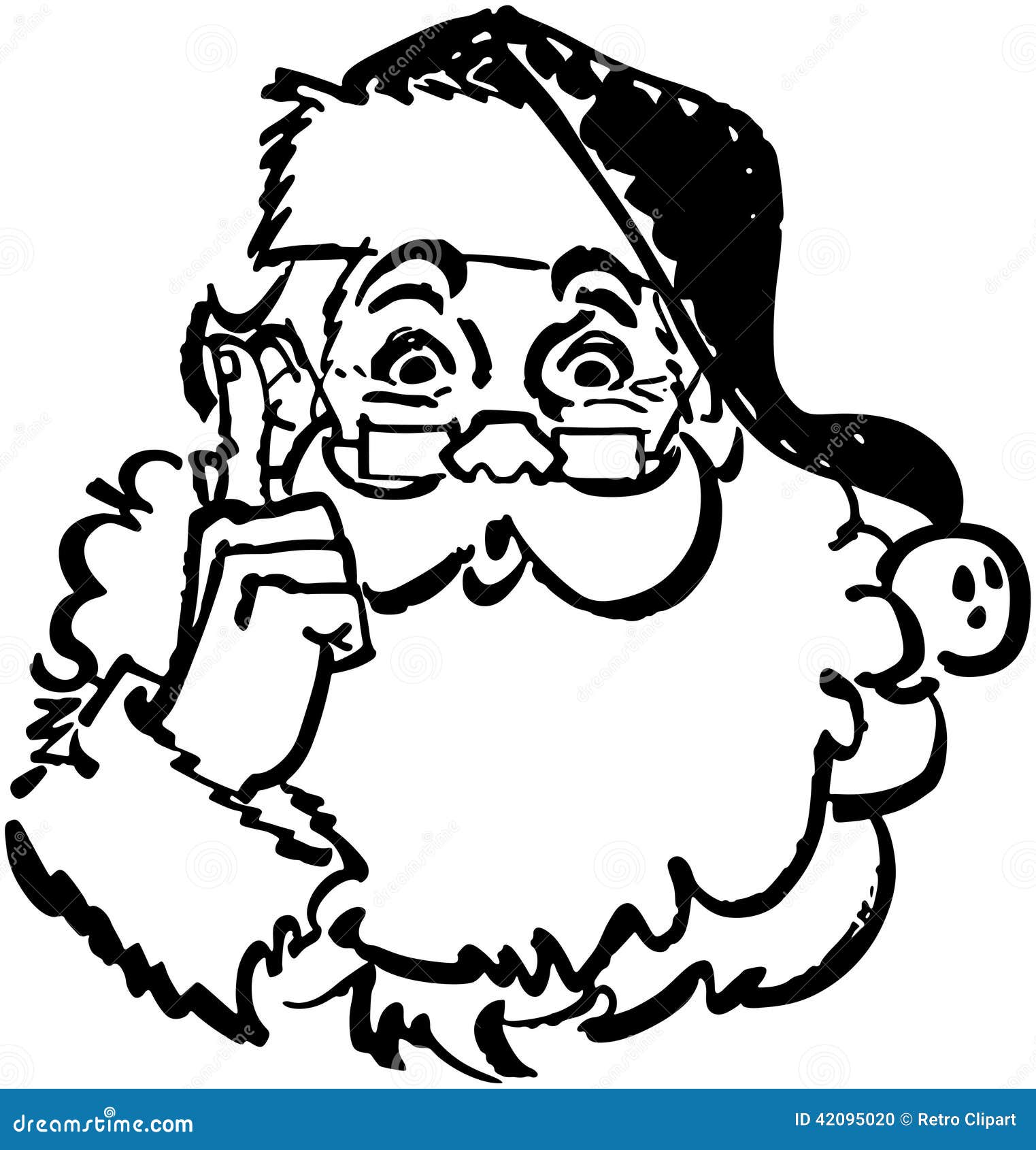 Santa Pointing Up Stock Illustrations – 133 Santa Pointing Up Stock ...