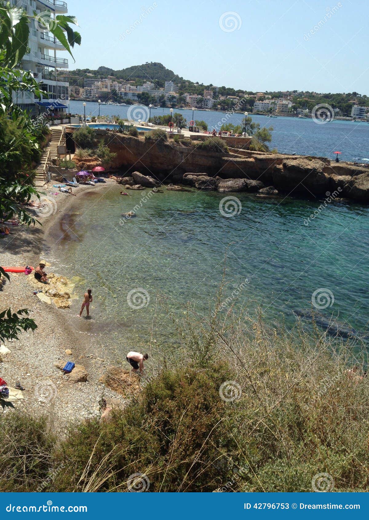 Santa ponsa beach editorial stock photo. Image of majorca - 42796753