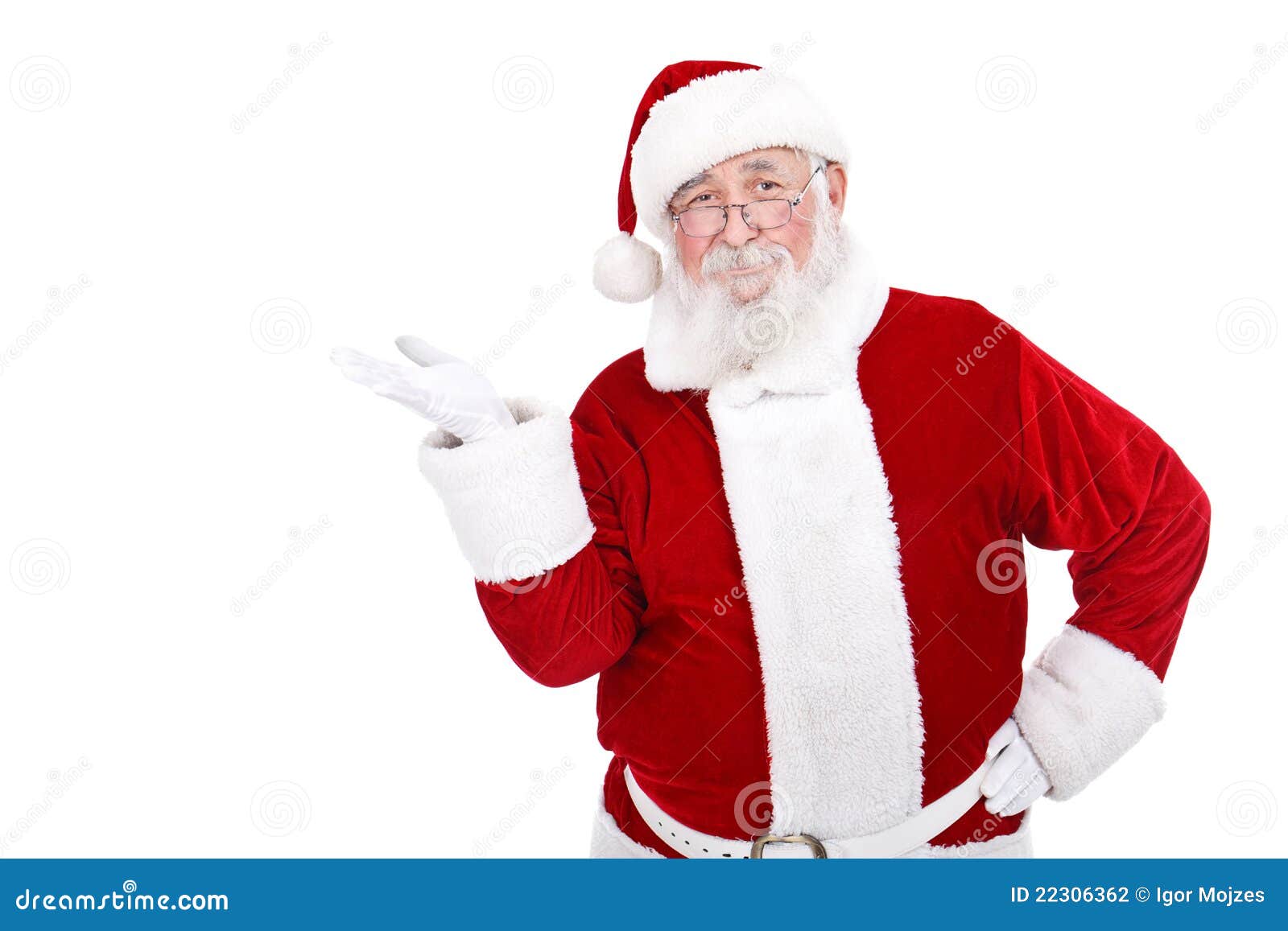 Santa presenting product stock photo. Image of christmas - 22306362