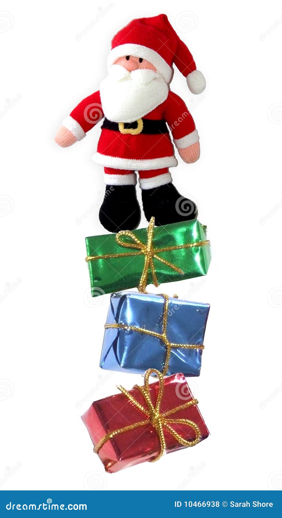 Santa with Presents stock photo. Image of blue, menu - 10466938