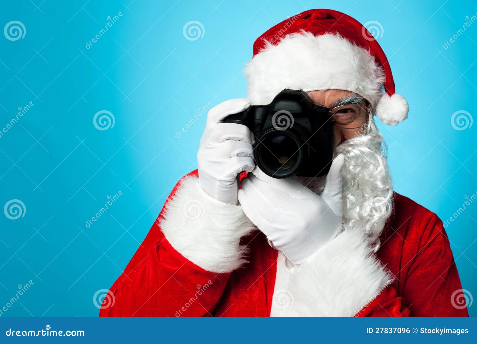 Santa - the Professional Photographer Stock Photo - Image of close ...