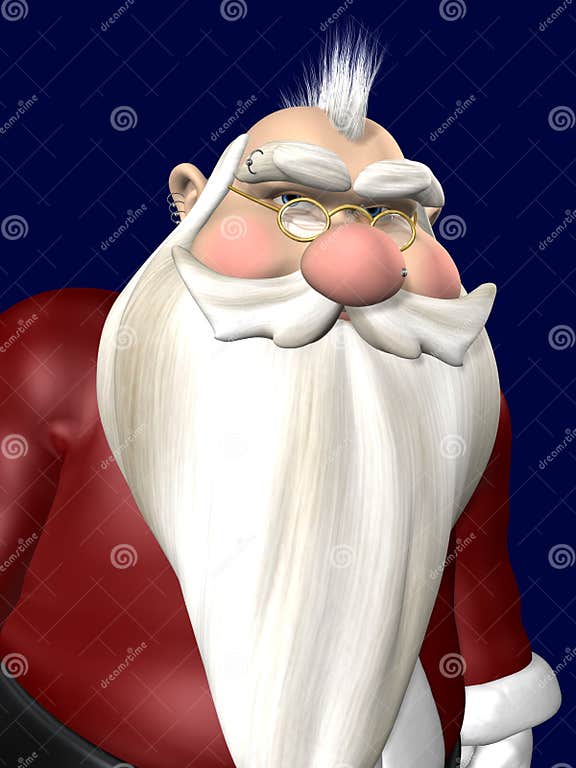 Santa Punk in Red stock illustration. Illustration of kris - 17162094