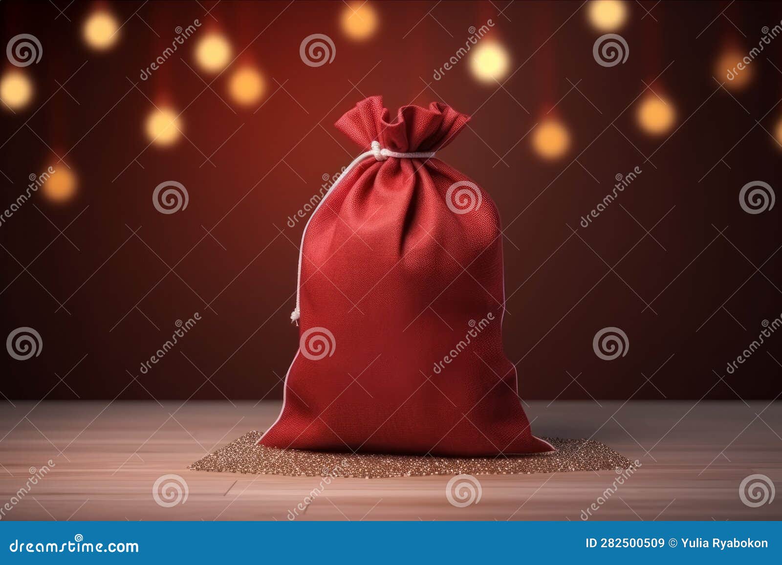 Santa Red Sack. Generate Ai Stock Illustration - Illustration of sack ...