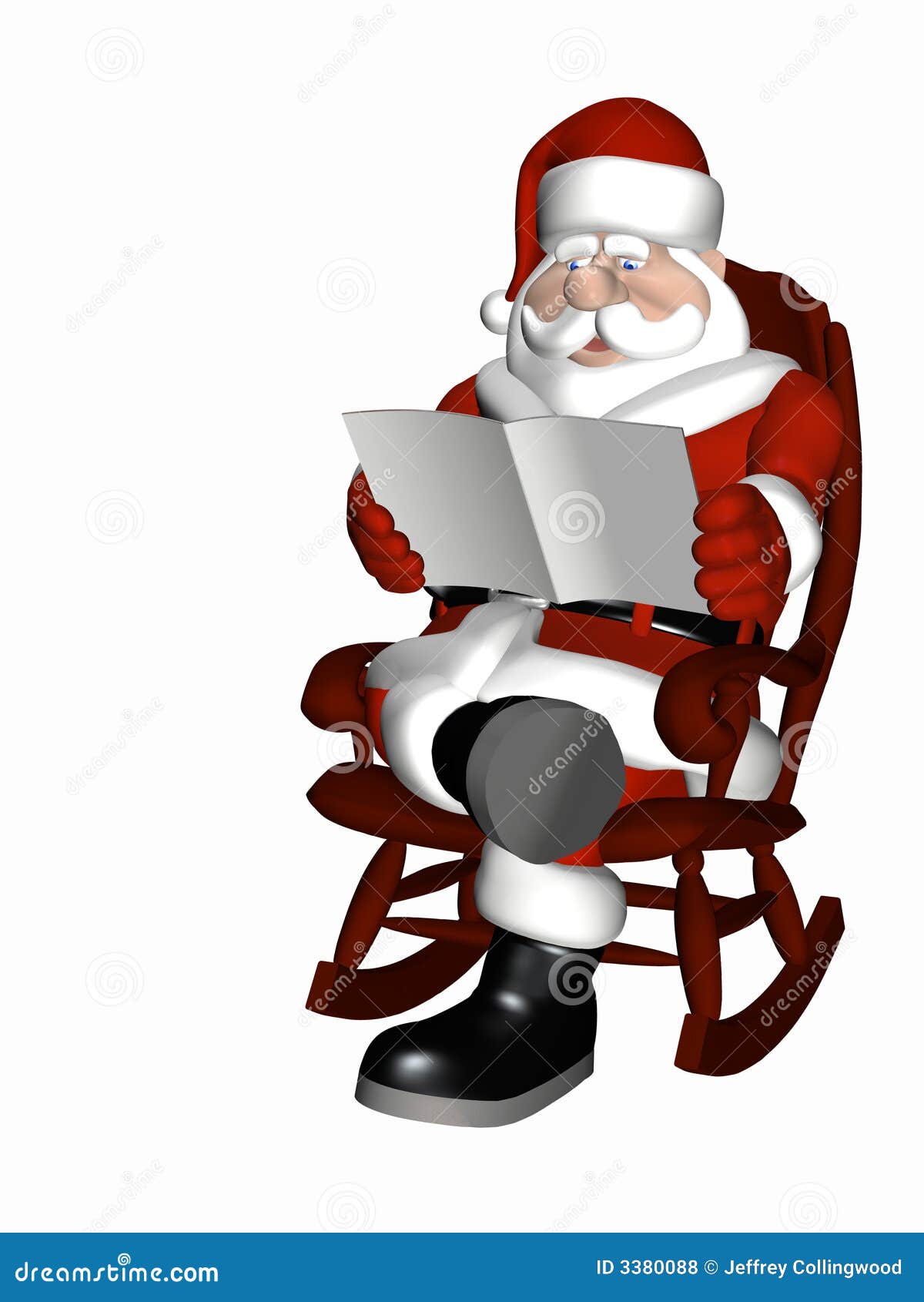 Santa Relaxing On A Beach Chair Stock Photography | CartoonDealer.com ...