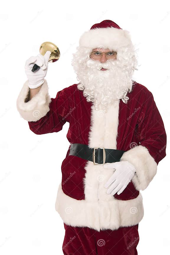 Santa rings bell 2 stock photo. Image of ringing, claus - 1424898
