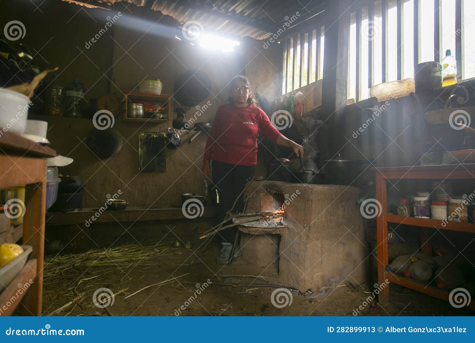 Santa Rosa, Peru 1st October 2022: a Farmer in Her Kitchen in the ...