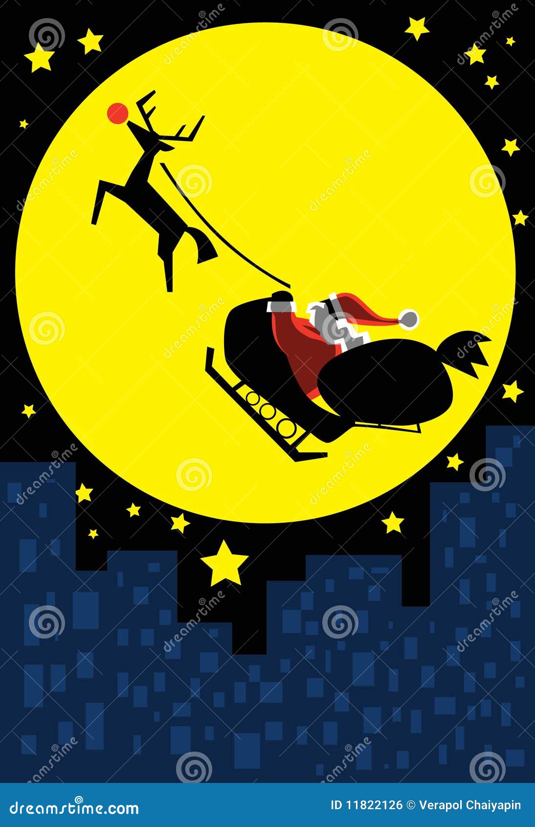 Santa Rudolf 03 Cartoon Vector | CartoonDealer.com #197988027