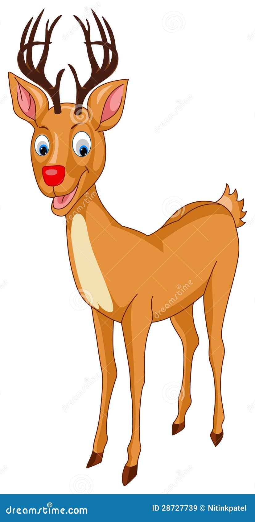 Santa & Rudolph Cartoon Stock Image | CartoonDealer.com #20526193