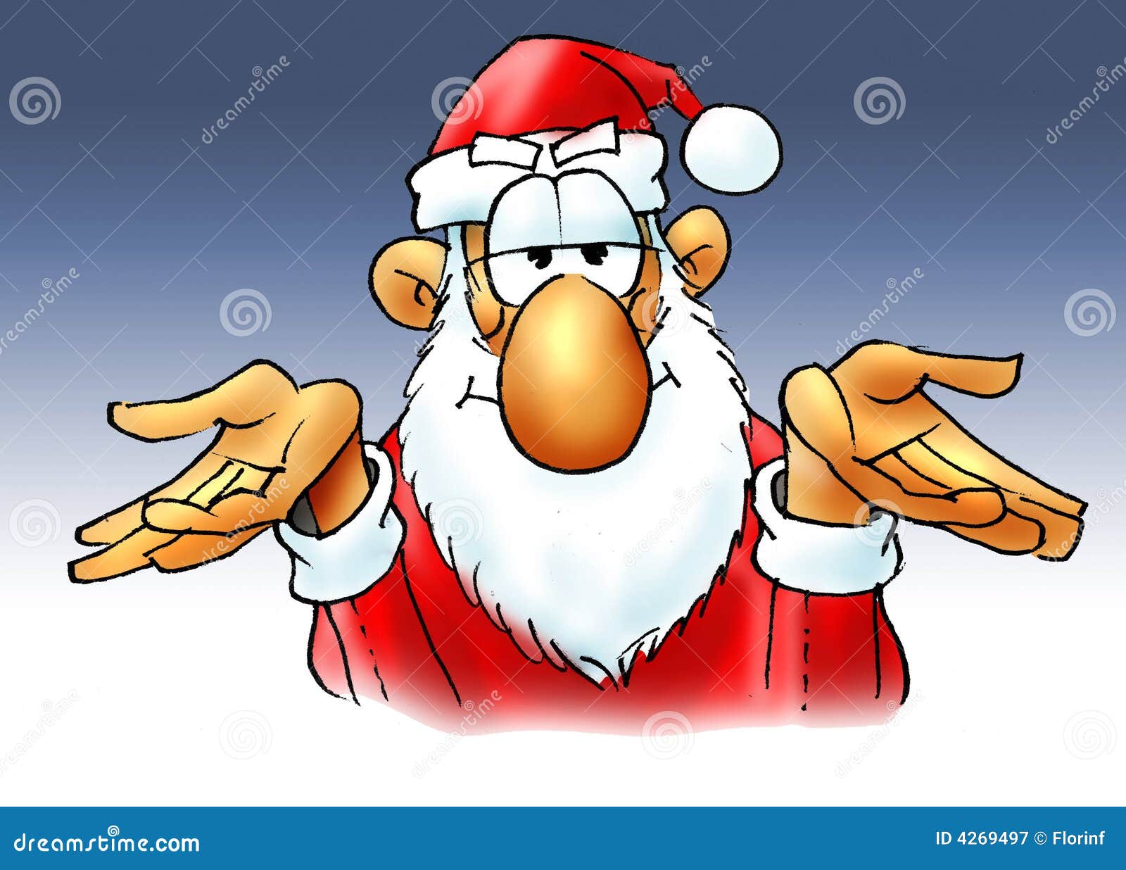 Santa. that s all. stock illustration. Illustration of portrait - 4269497