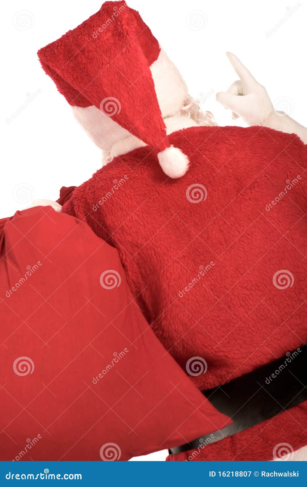 Santa s back stock image. Image of back, claus, christmas - 16218807