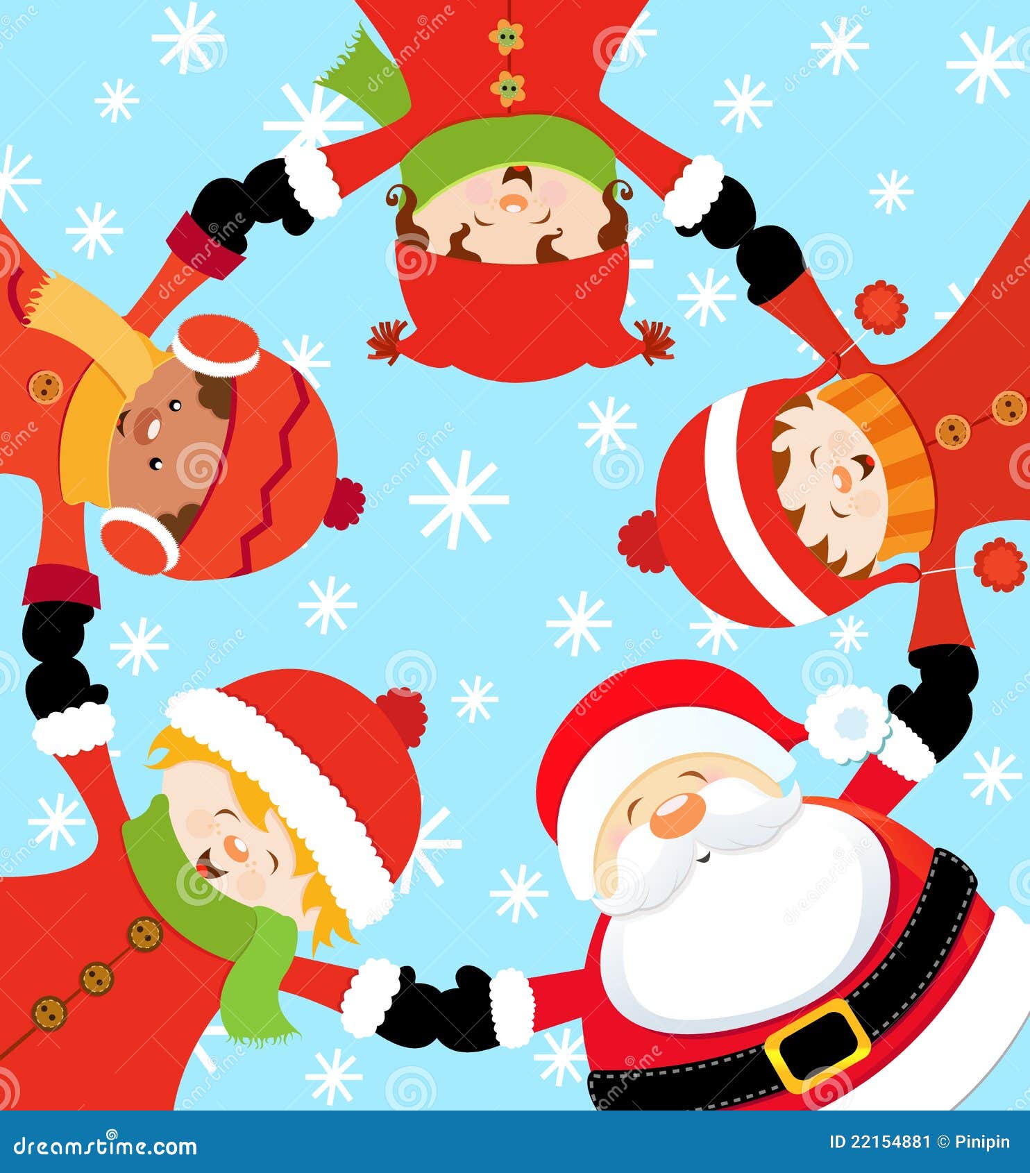 Santa s Christmas Party stock vector. Illustration of glove - 22154881