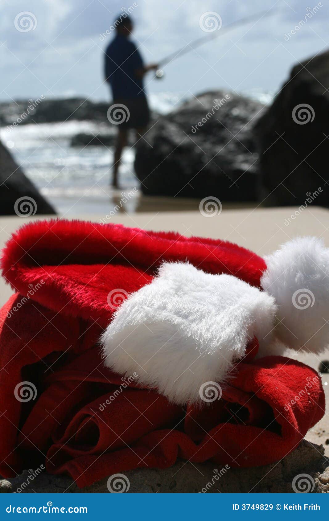 Santa s day off stock image. Image of christmas, adult - 3749829