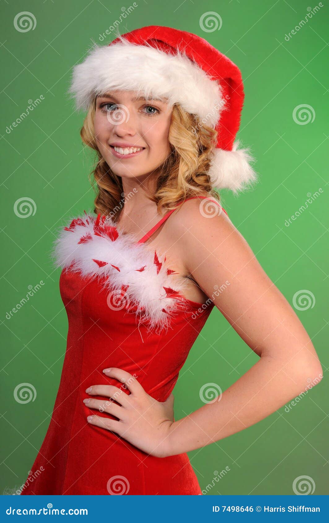Santa s helper stock photo. Image of helper, girl, hair - 7498646