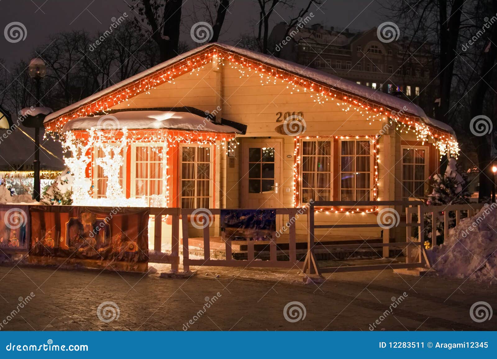 Santa s house stock image. Image of architecture, cottage - 12283511