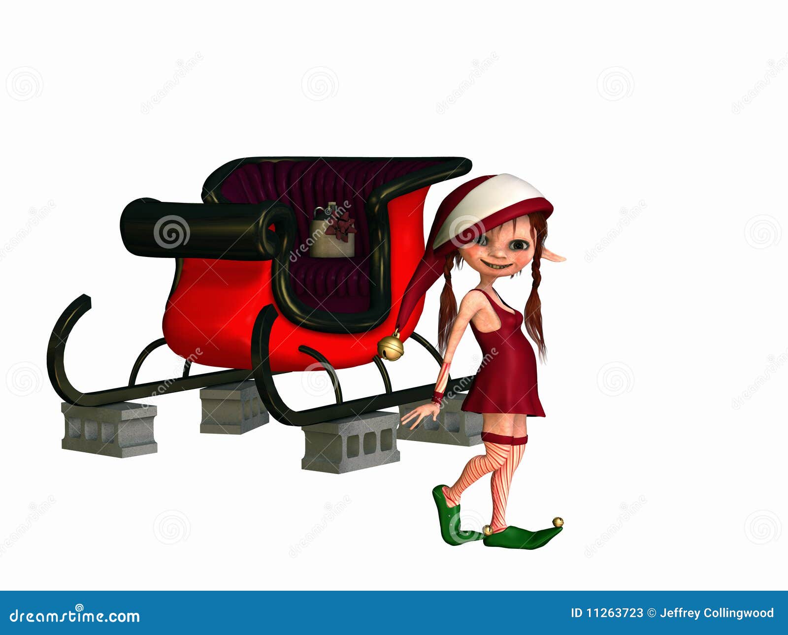 Santa s Inbred Elves stock illustration. Illustration of present - 11263723
