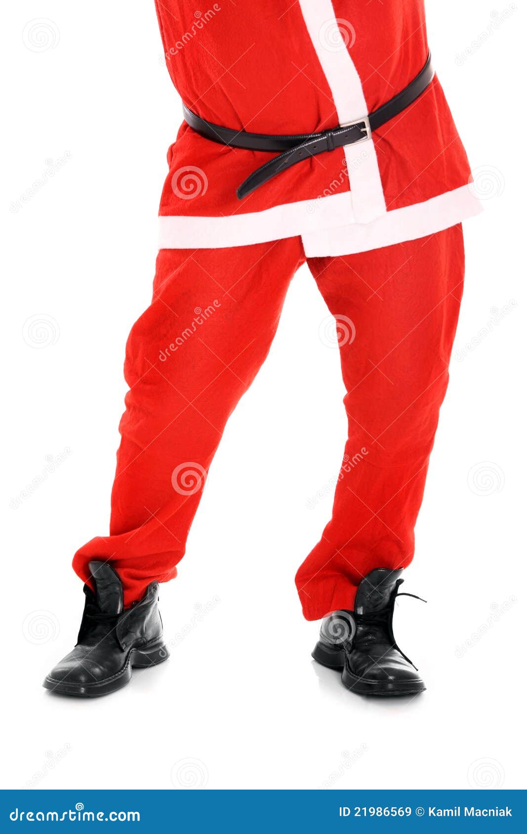Santa s legs stock image. Image of tradition, white, christmas - 21986569