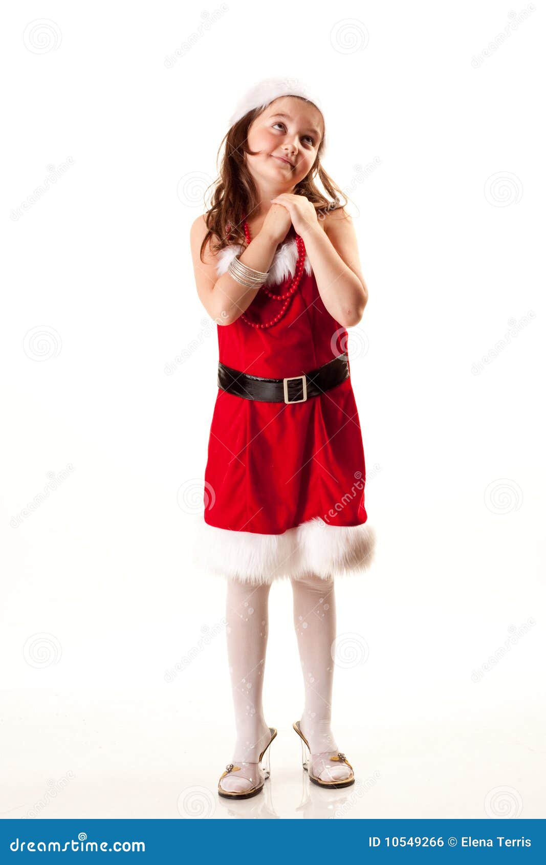 Santa s little helper stock photo. Image of claus, serene - 10549266