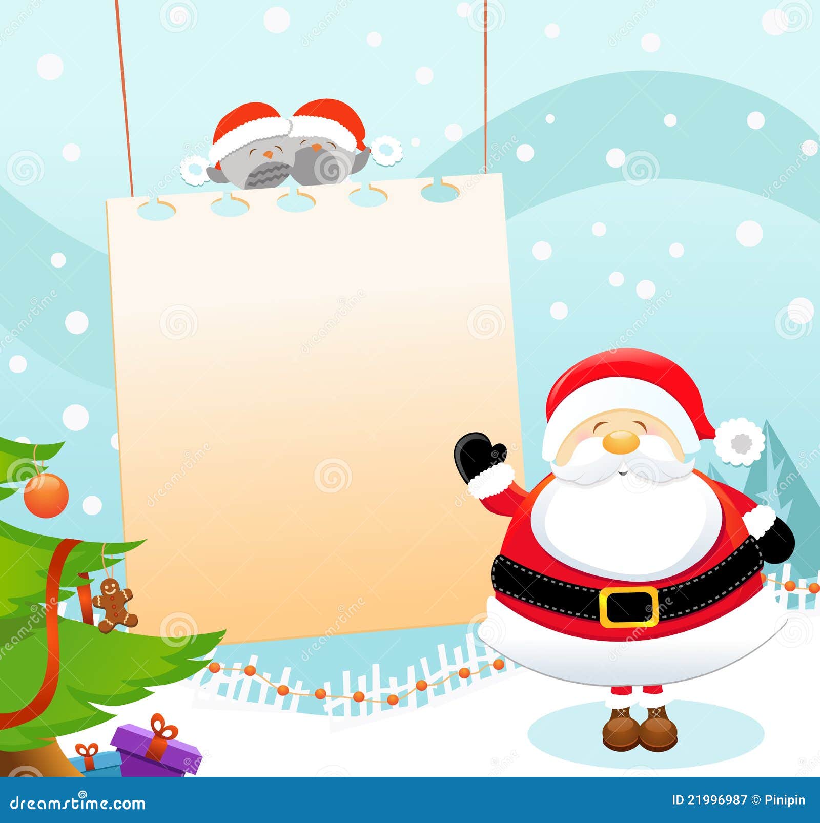 Santa s Message stock vector. Illustration of celebration - 21996987