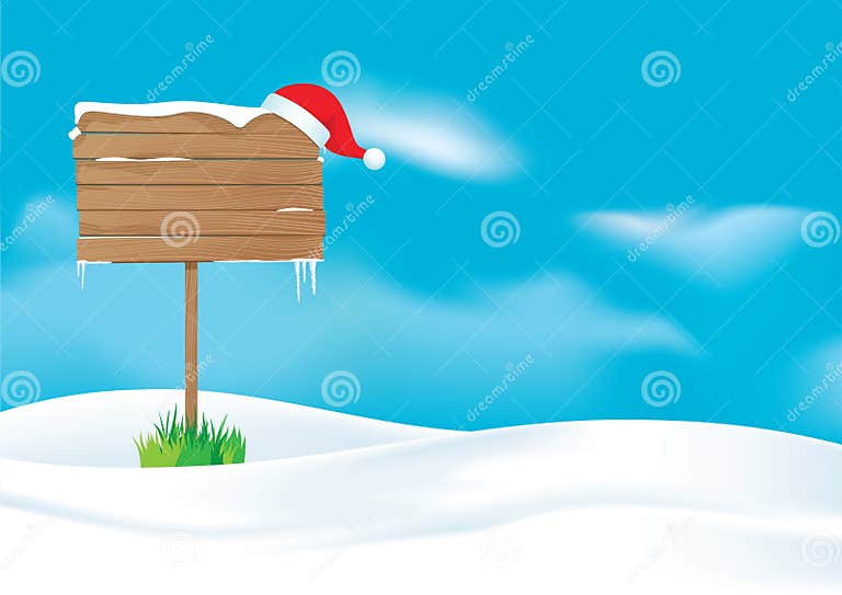 Santa s message board stock vector. Illustration of january - 17153144