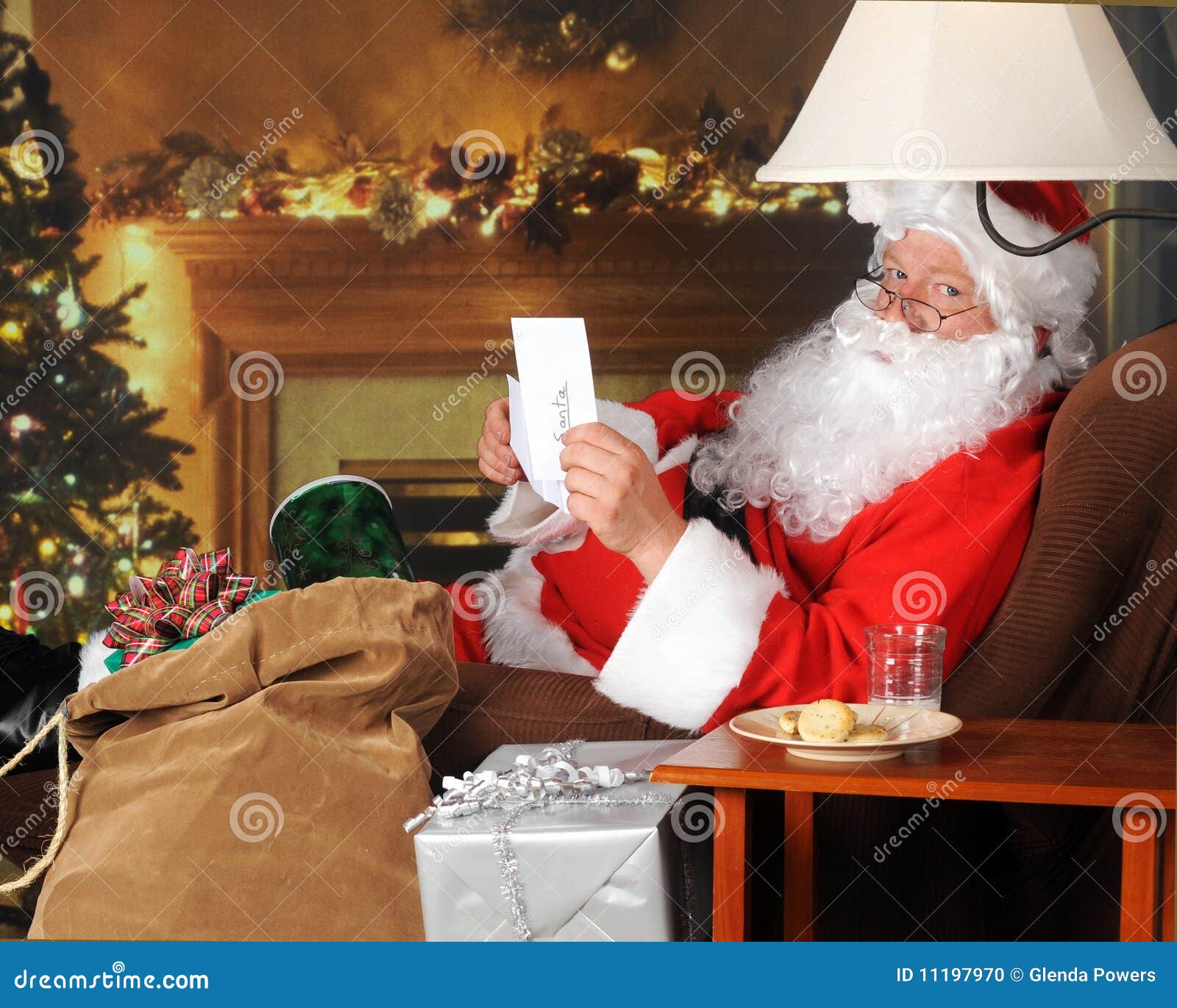 Santa s Note stock photo. Image of clause, cookies, senior - 11197970
