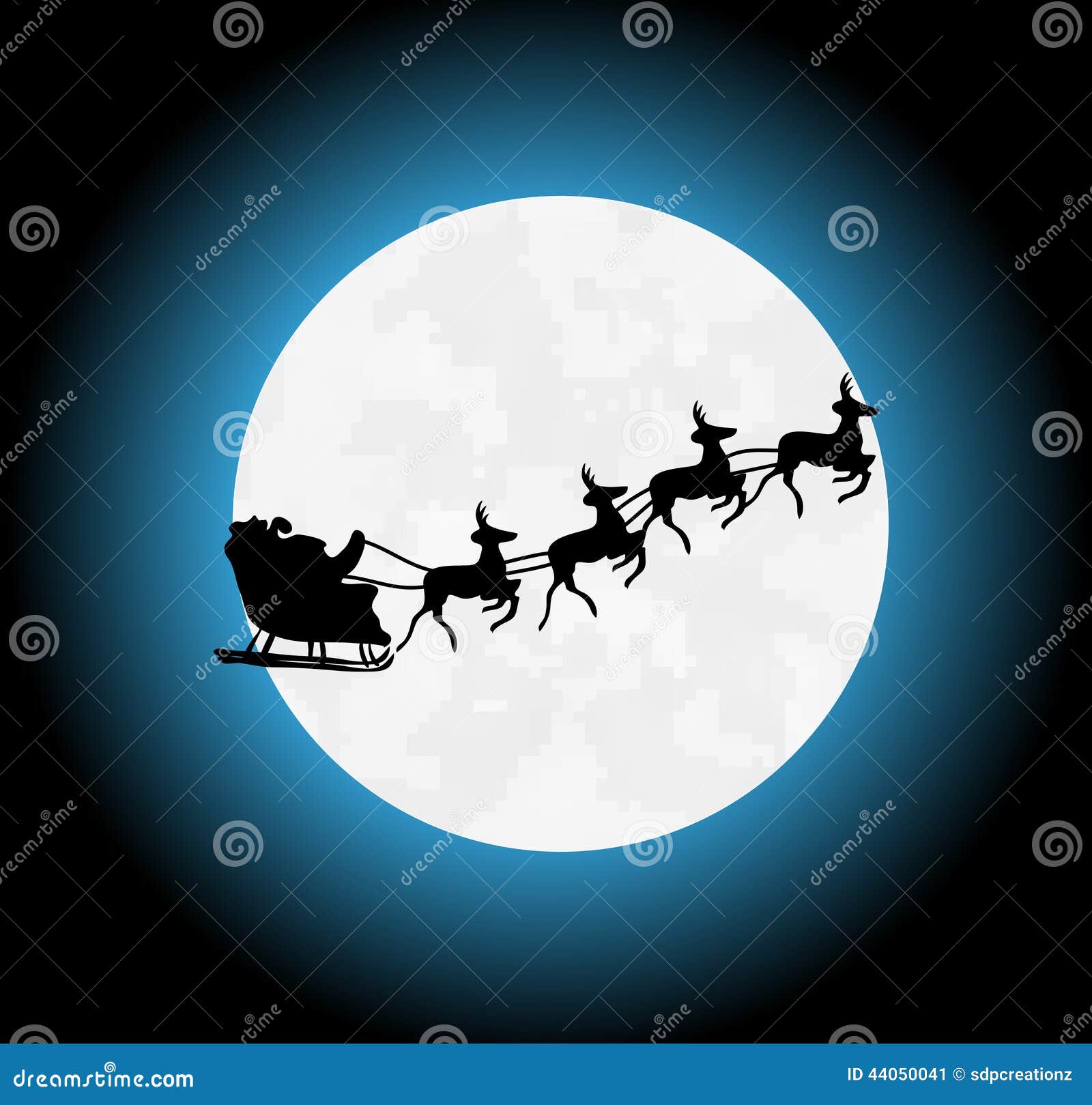 Santa s Sleigh stock illustration. Illustration of claus - 44050041