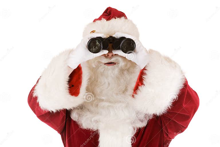 Santa searching stock image. Image of claus, searching - 3297507