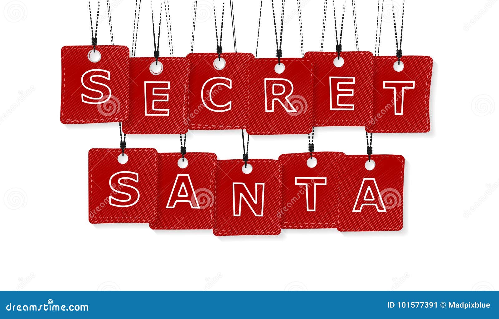 Santa secreto ilustración del vector. Ilustración de texto - 101577391