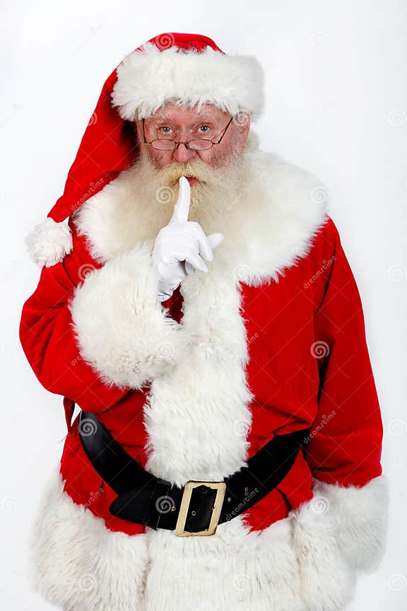 Santa shush stock photo. Image of christmas, santa, vertical - 11911210