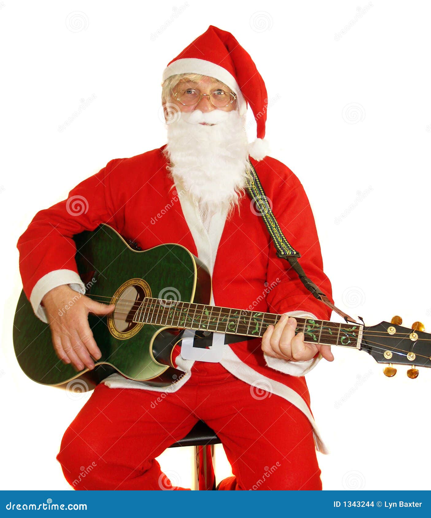 Santa Singing stock photo. Image of carol, happy, noel - 1343244