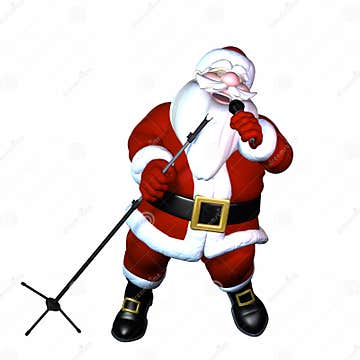 Santa Singing stock illustration. Illustration of graphic - 24651033