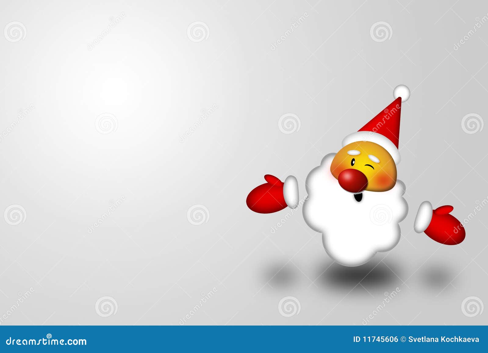 Santa smile stock illustration. Illustration of ruddy - 11745606