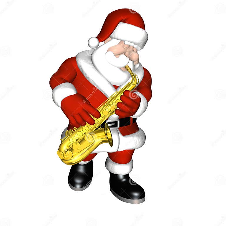 Santa - Smooth Jazz 1 stock illustration. Illustration of gold - 1624989