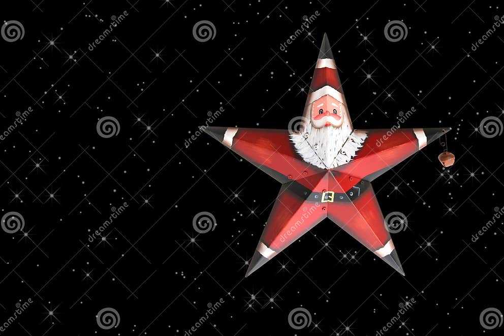 Santa Star Ornament stock photo. Image of holiday, winter - 1482980