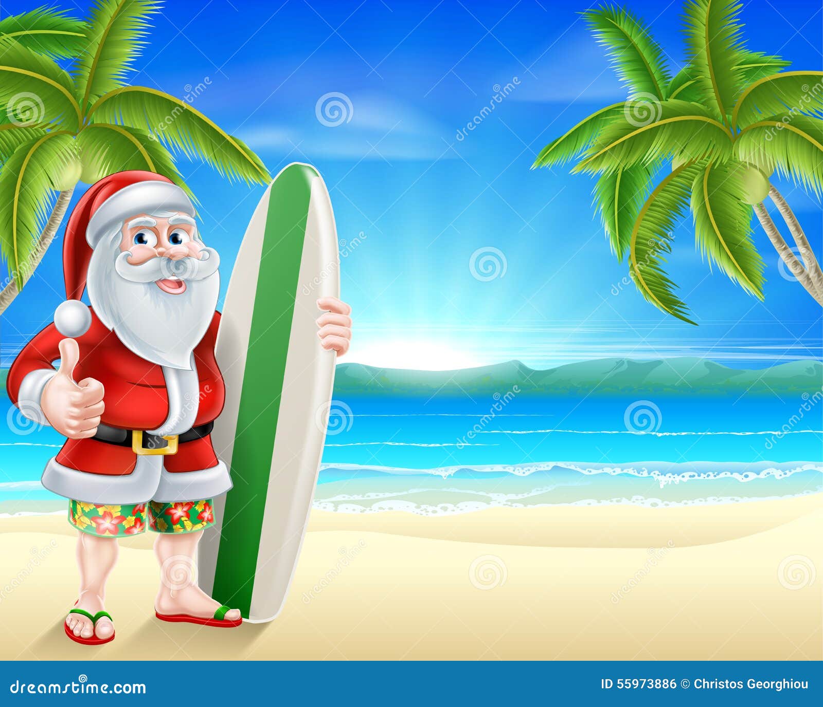 Santa Flip Flop Stock Illustrations – 42 Santa Flip Flop Stock ...