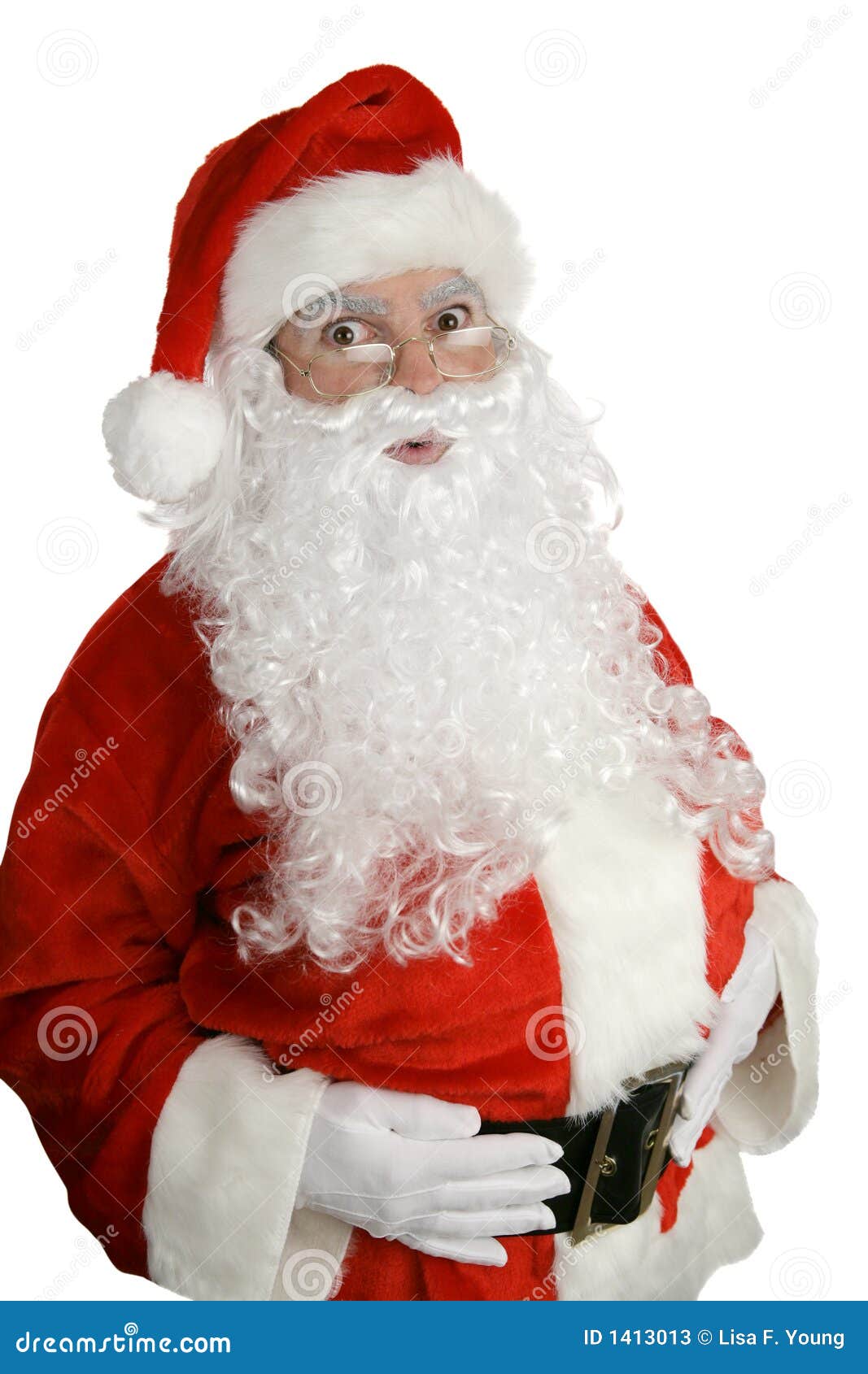 Santa Surprised stock image. Image of costume, noel, nick - 1413013