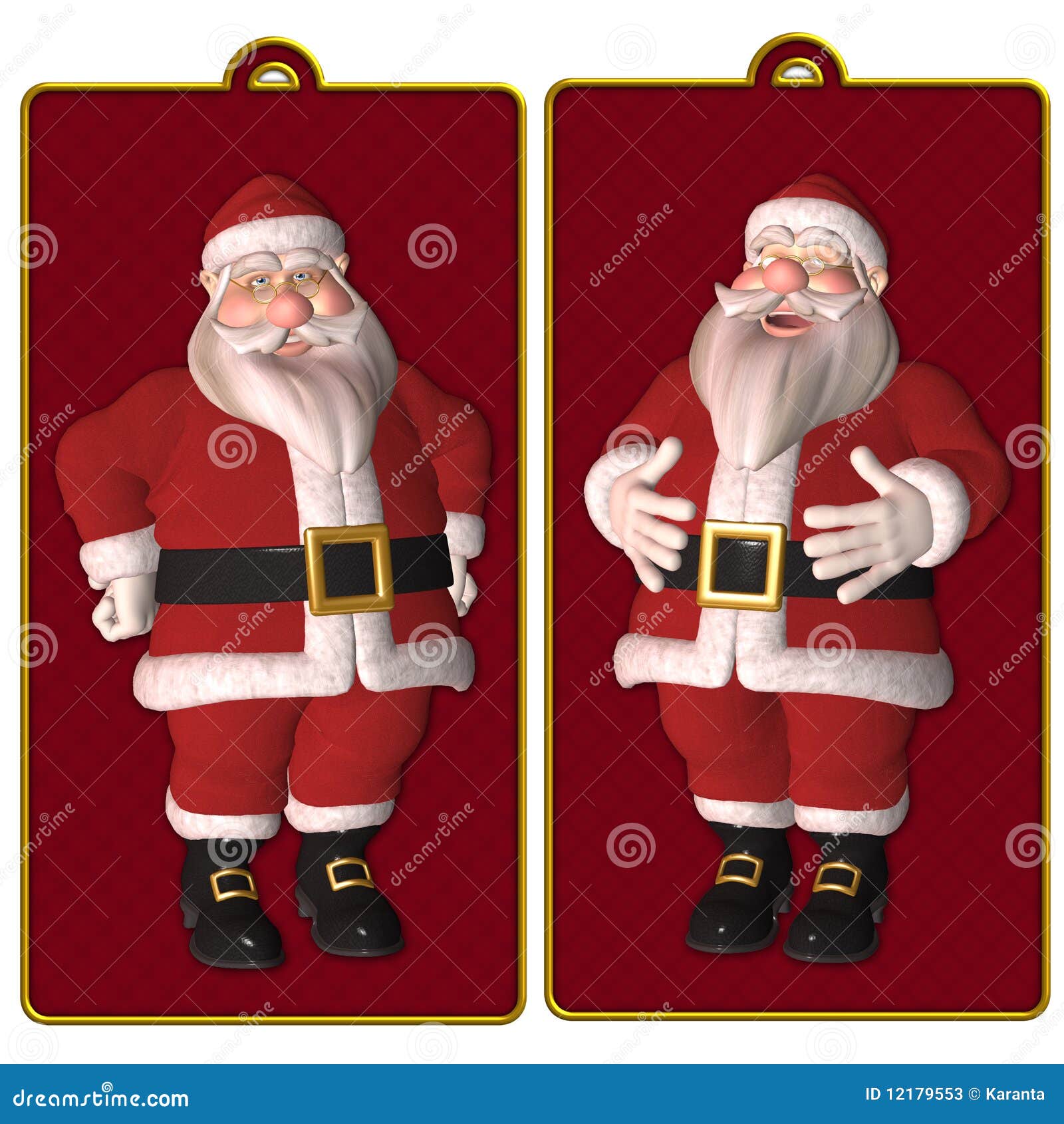 Santa tags or labels stock illustration. Illustration of design - 12179553