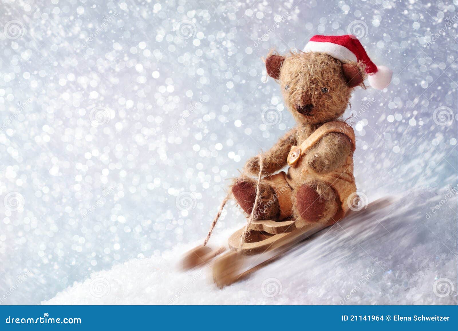 Santa teddy bear stock photo. Image of classic, celebration - 21141964